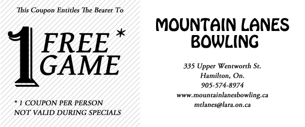 One Free Game at Mountain Lanes Bowling